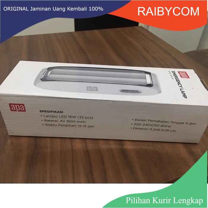 APA Lampu Darurat LED 6 watt Putih Emergency Lamp Senter Camping ...